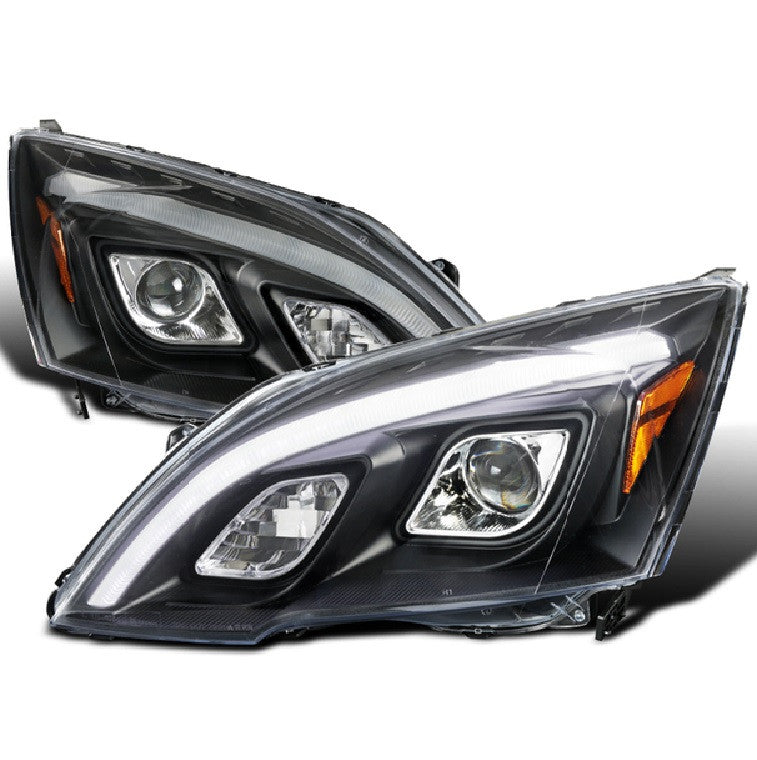 Spec-D 07-11 Honda CR-V LED Bar Projector Headlights Black – SEmotors.com