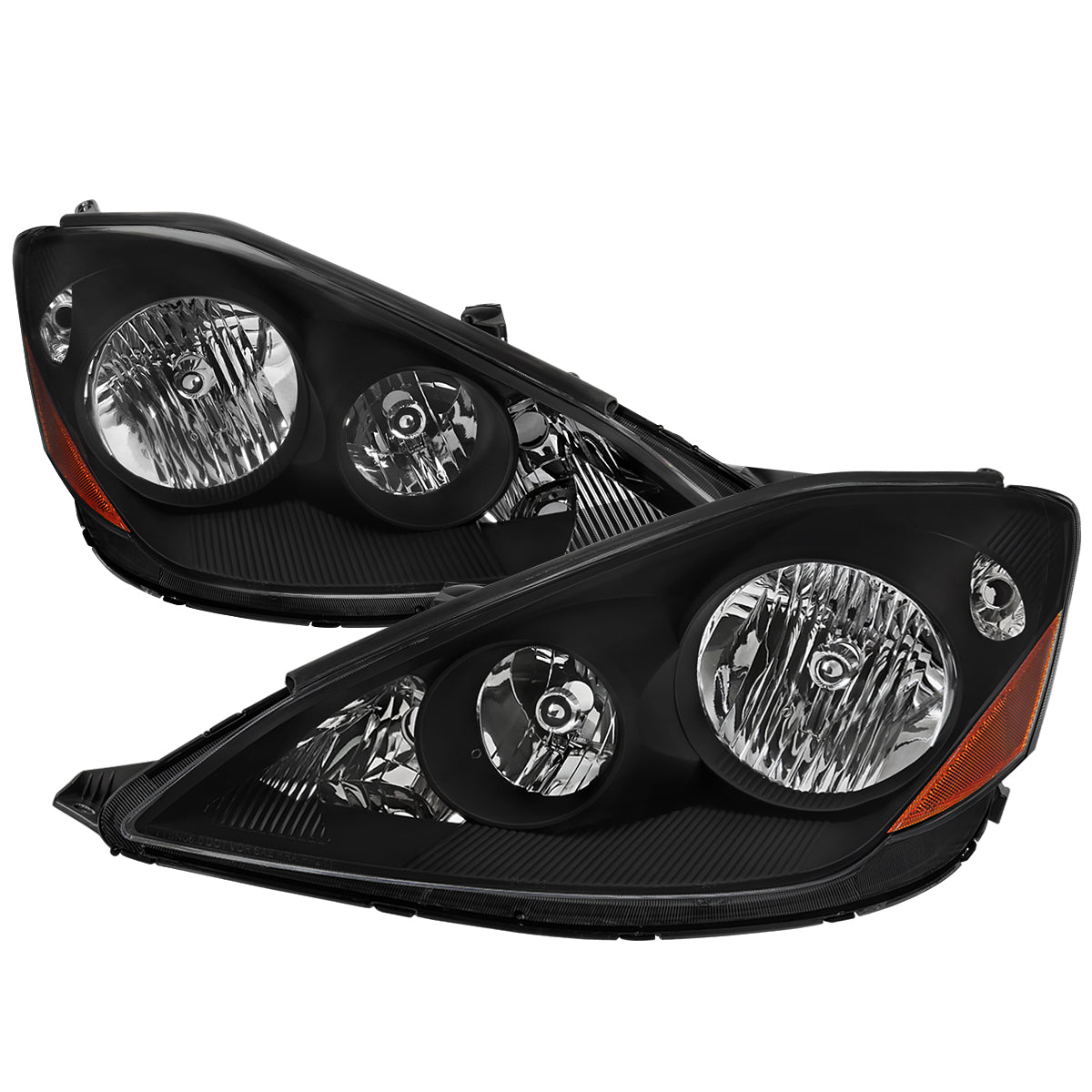 Spec-D 06-10 Sienna Headlights OEM Style w/ Amber Reflector Black ...