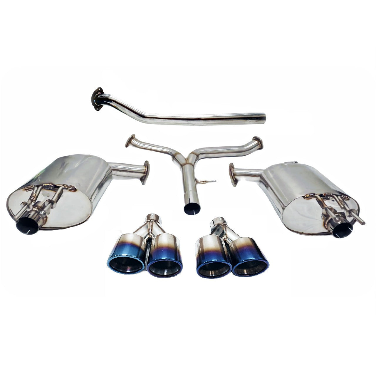 Tsudo 2018-2024 Camry SE/ XSE 2.5L FWD Quad Burnt Tip Catback Exhaust ...