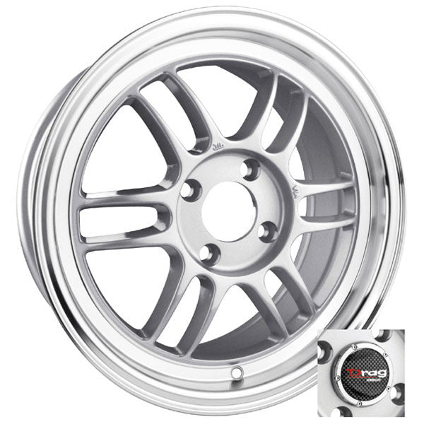 Drag DR-21 Wheels 15x7 4x100 Silver Rims – My Store