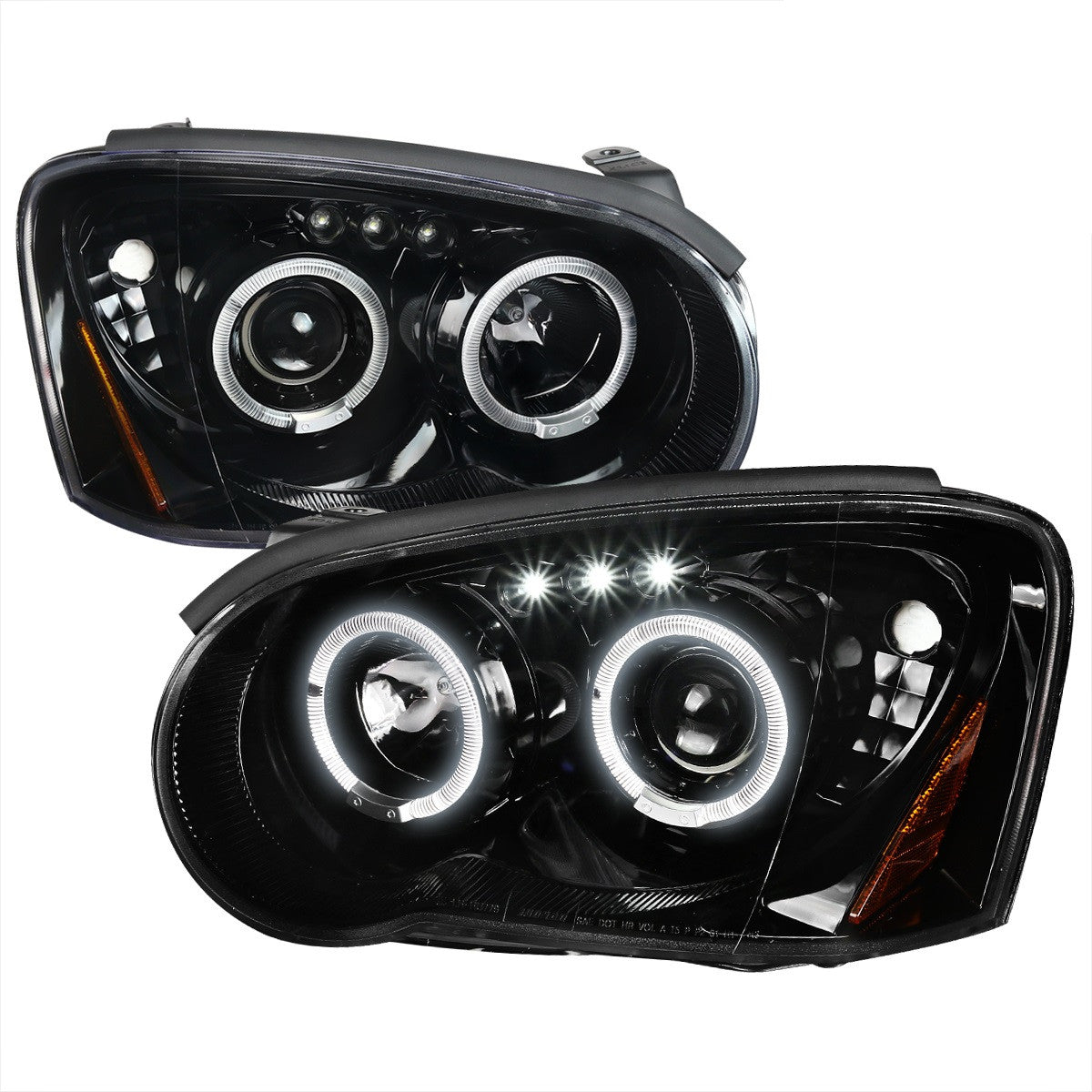 Spec-D 04-05 Impreza Halo LED Projector Headlights Black – SEmotors.com