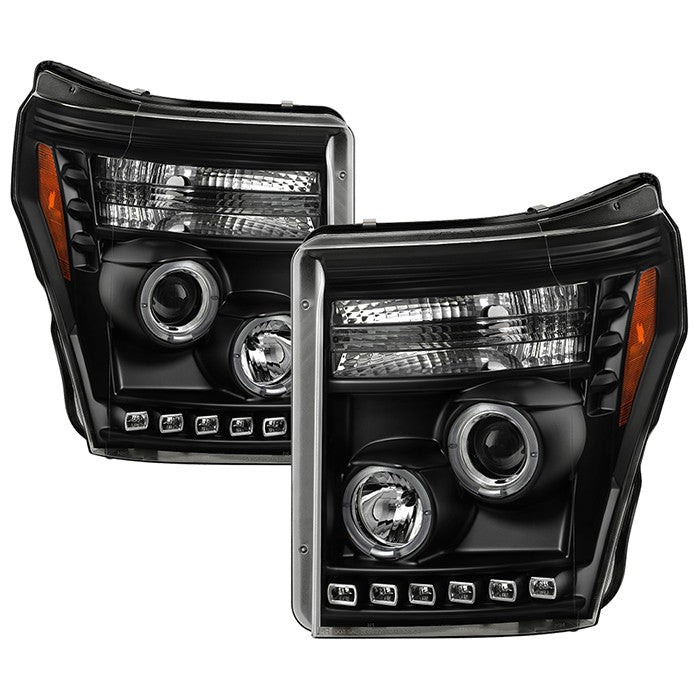 Spyder F250 F350 F450 Super Duty 11-16 Headlights Black – SEmotors.com
