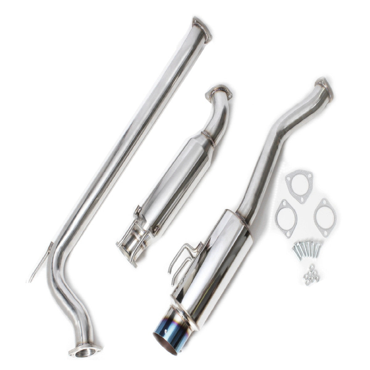 Tsudo 8th gen Civic Si 2006-11 FG2 Burnt Tip 70mm Catback Exhaust ...