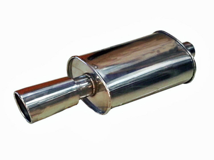 Tsudo SP Style Muffler | 2.5" Inlet Stainless Exhaust Muffler ...