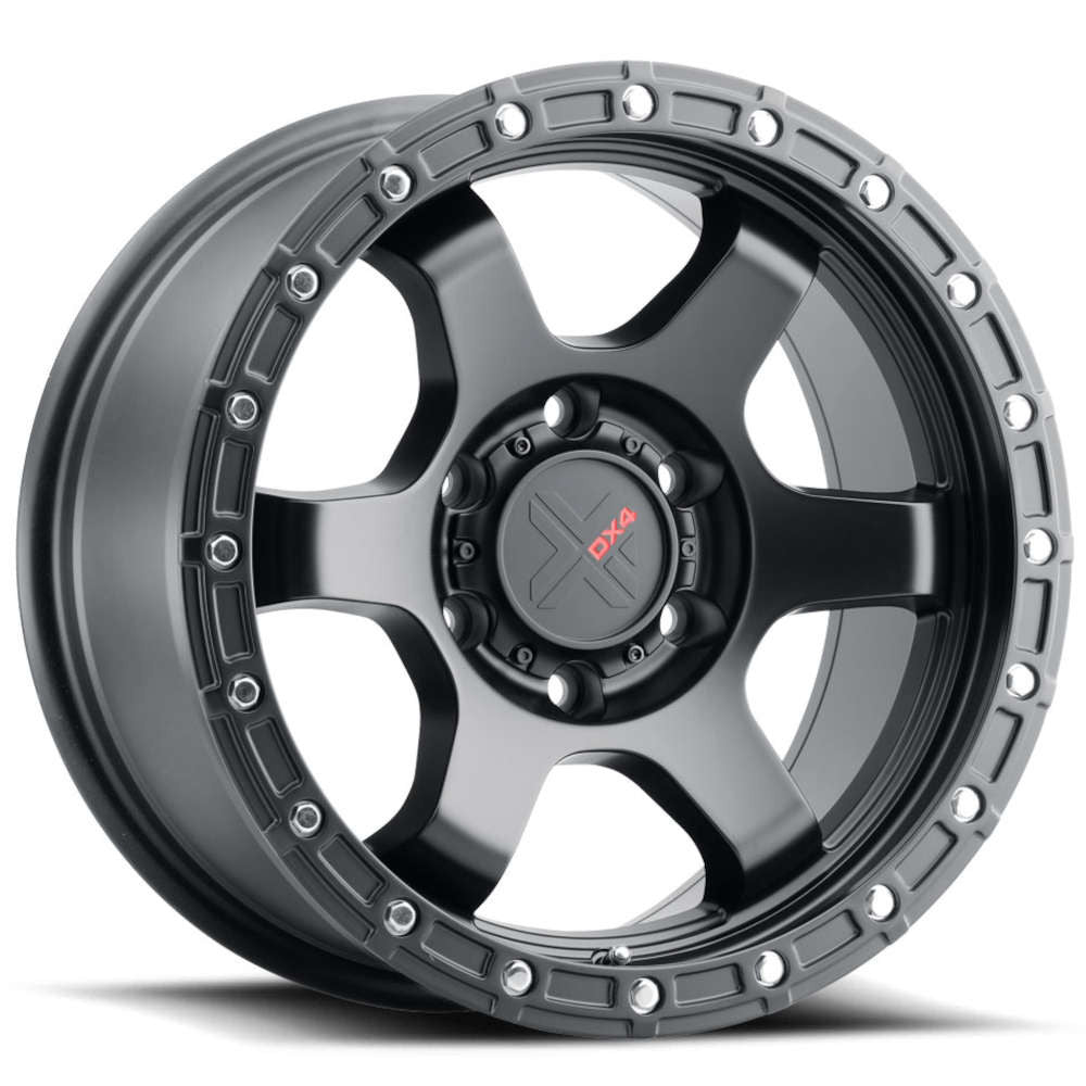 DX4 Nitro 16X8 wheels 5x114.3 Flat Black Full Painted ET0 – SEmotors.com